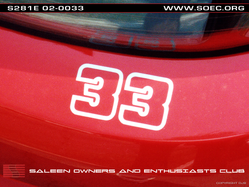 Bumper number placement - The Saleen Forums at soec.org